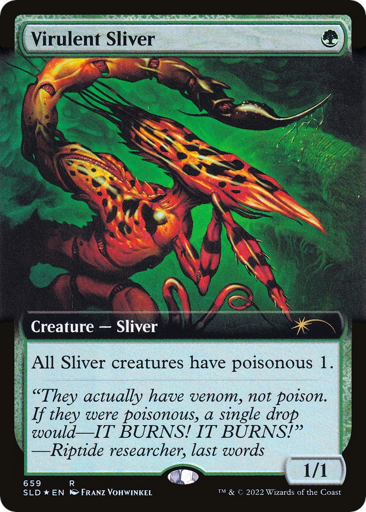 Virulent Sliver (Extended Art) - Secret Lair Drop Series - Magic: The ...