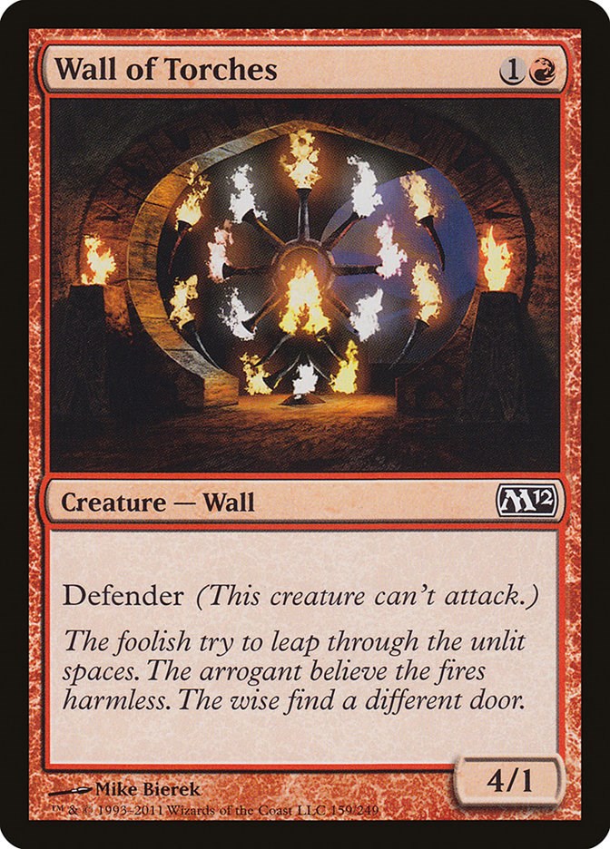 Wall of Torches - Magic 2012 (M12) - Magic: The Gathering