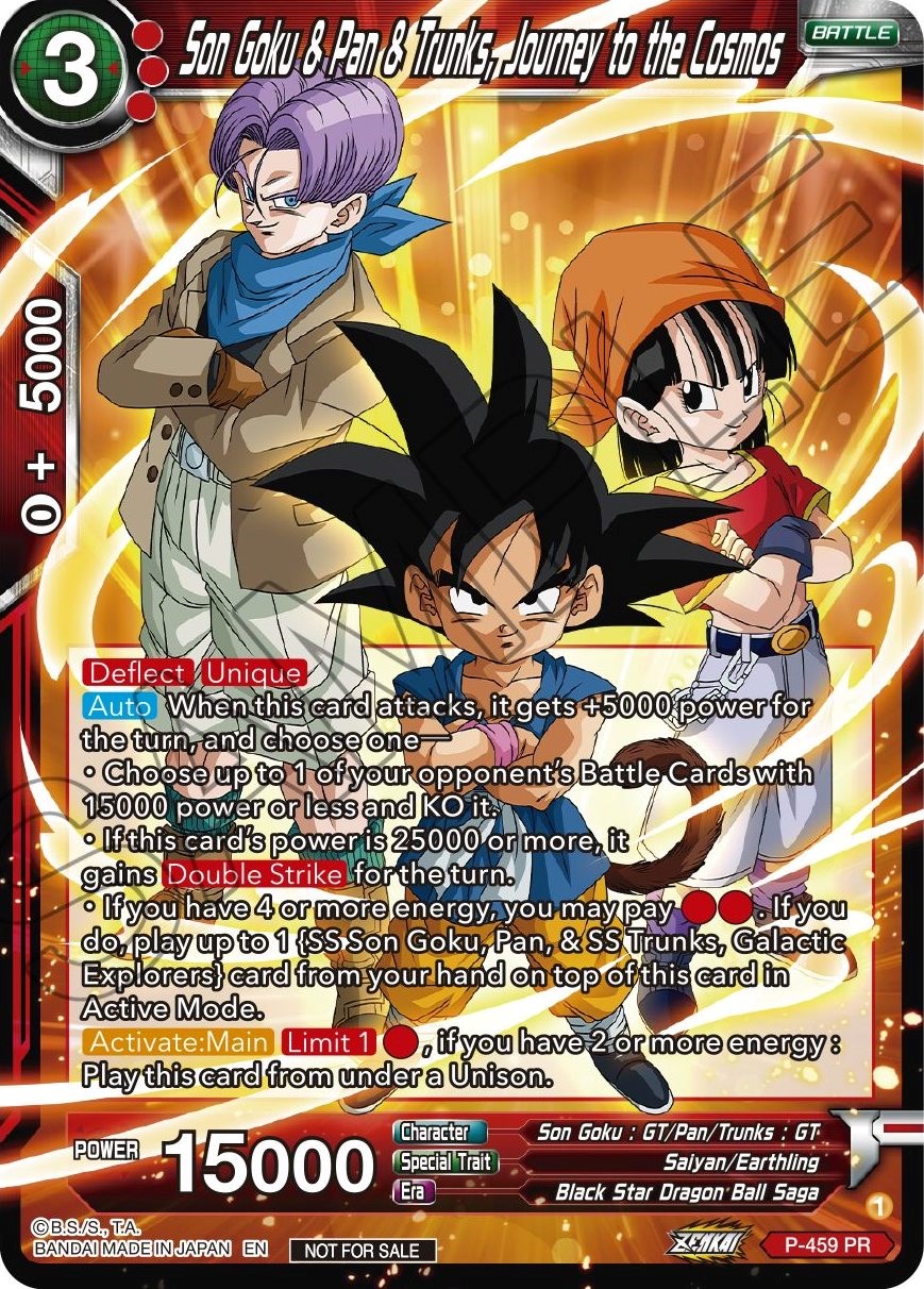 Son Goku & Pan & Trunks, Journey to the Cosmos (Z03 Dash Pack ...