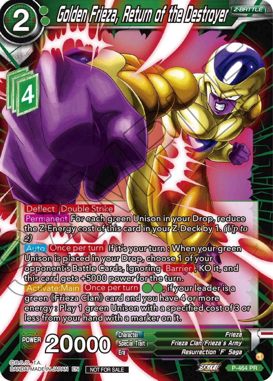 Golden Frieza, Return of the Destroyer (Z03 Dash Pack) - Promotion ...