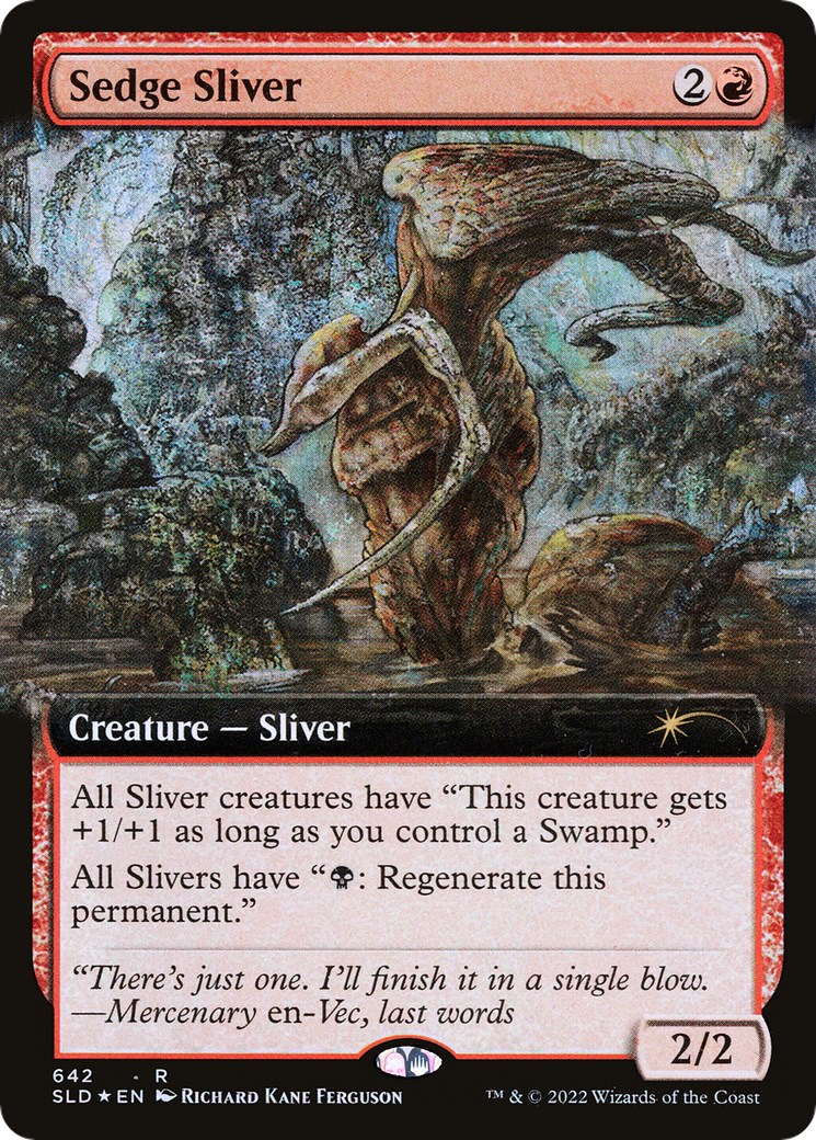 Sedge Sliver (Extended Art) - Secret Lair Drop Series - Magic: The Gathering