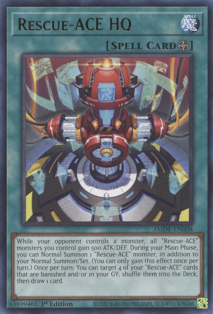 Rescue-ACE HQ - Amazing Defenders - YuGiOh