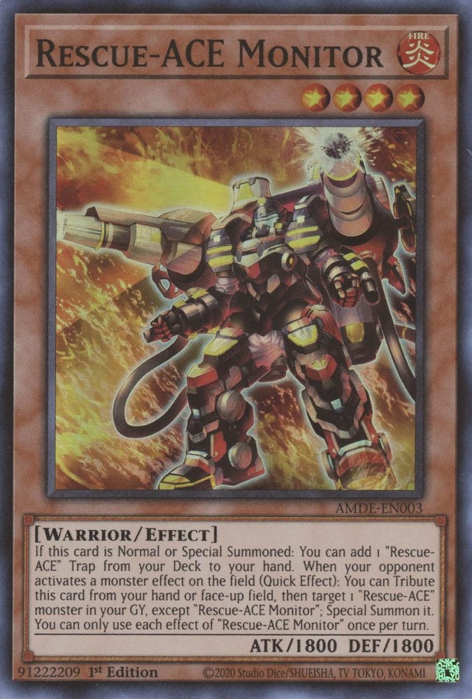 Rescue-ACE Monitor - Amazing Defenders - YuGiOh