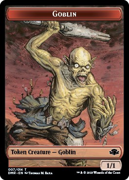 Goblin // Marit Lage Double-sided Token - Dominaria Remastered - Magic ...