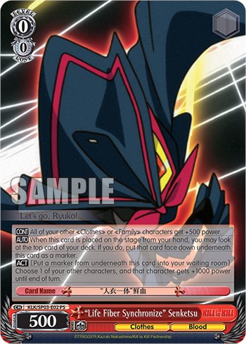 "Life Fiber Synchronize" Senketsu - Kill La Kill Power Up Set - Weiss ...