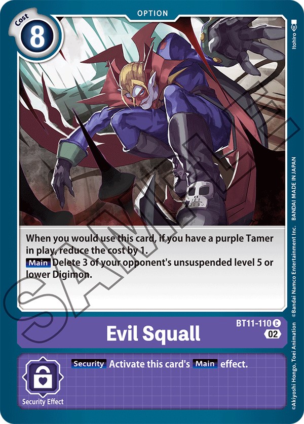 Evil Squall - Dimensional Phase - Digimon Card Game