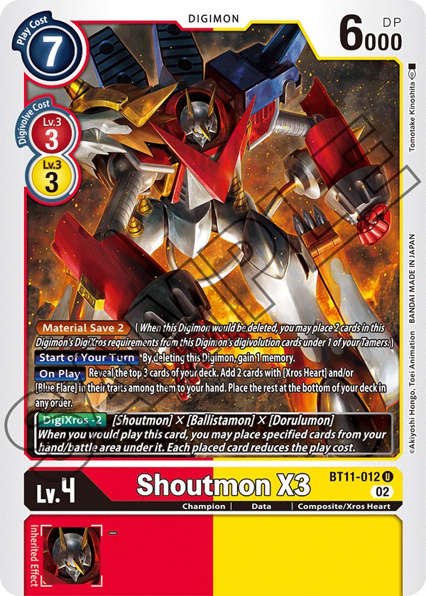 Shoutmon X3 - Dimensional Phase - Digimon Card Game