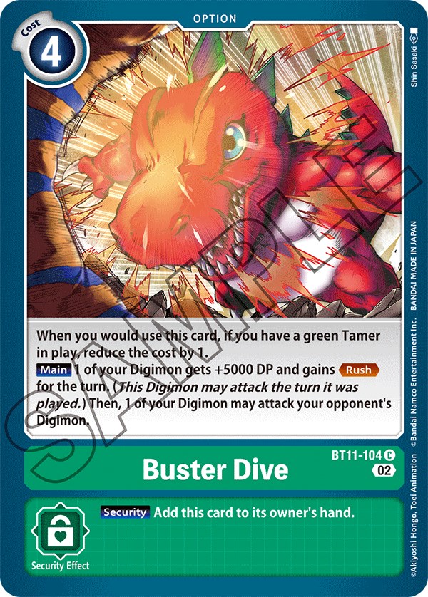 Buster Dive - Dimensional Phase - Digimon Card Game