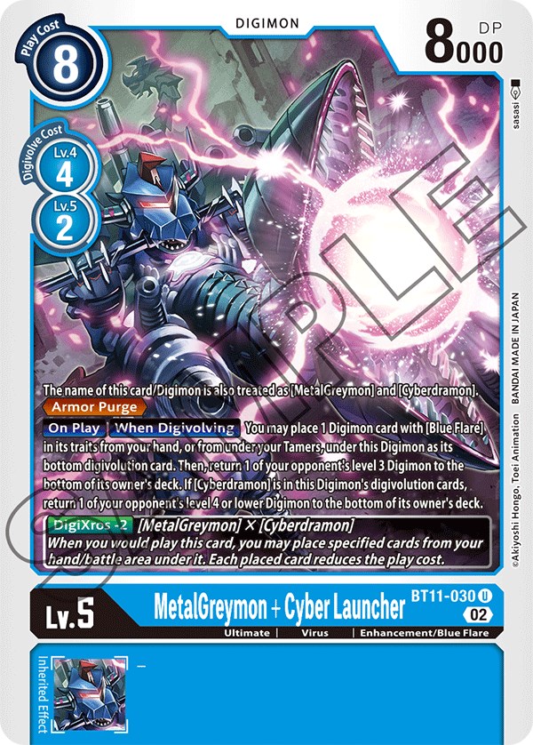 MetalGreymon + Cyber Launcher - Dimensional Phase - Digimon Card Game