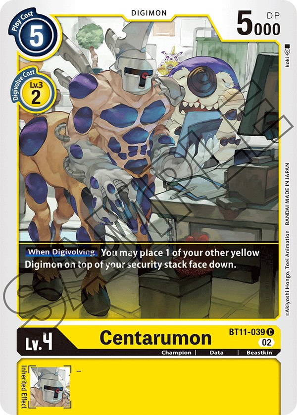 Centarumon - Dimensional Phase - Digimon Card Game