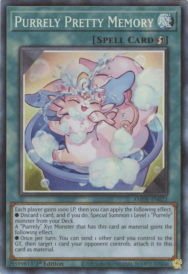 Purrely Pretty Memory (CR) - Amazing Defenders - YuGiOh