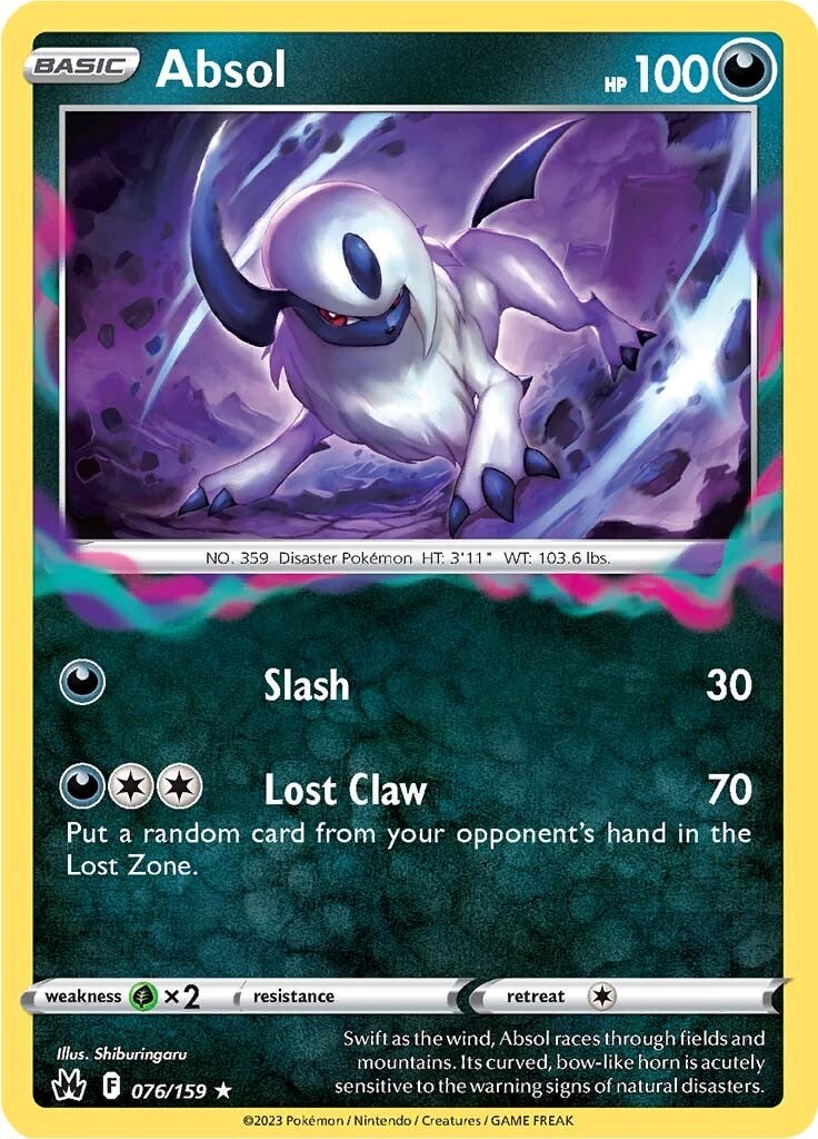 Pokemon Mega Evolution Absol Card