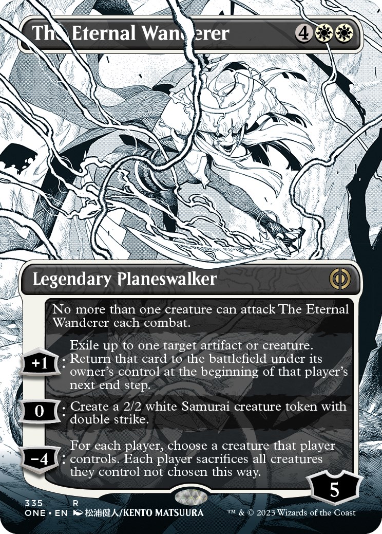 The Eternal Wanderer (Borderless) - Phyrexia: All Will Be One - Magic ...