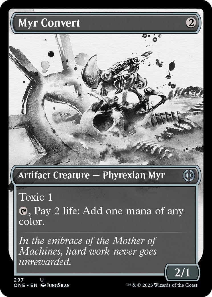 Myr Convert (Showcase) - Phyrexia: All Will Be One - Magic: The Gathering