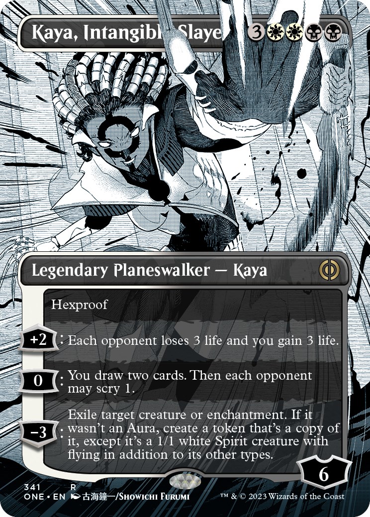 Kaya, Intangible Slayer (Borderless) - Phyrexia: All Will Be One ...