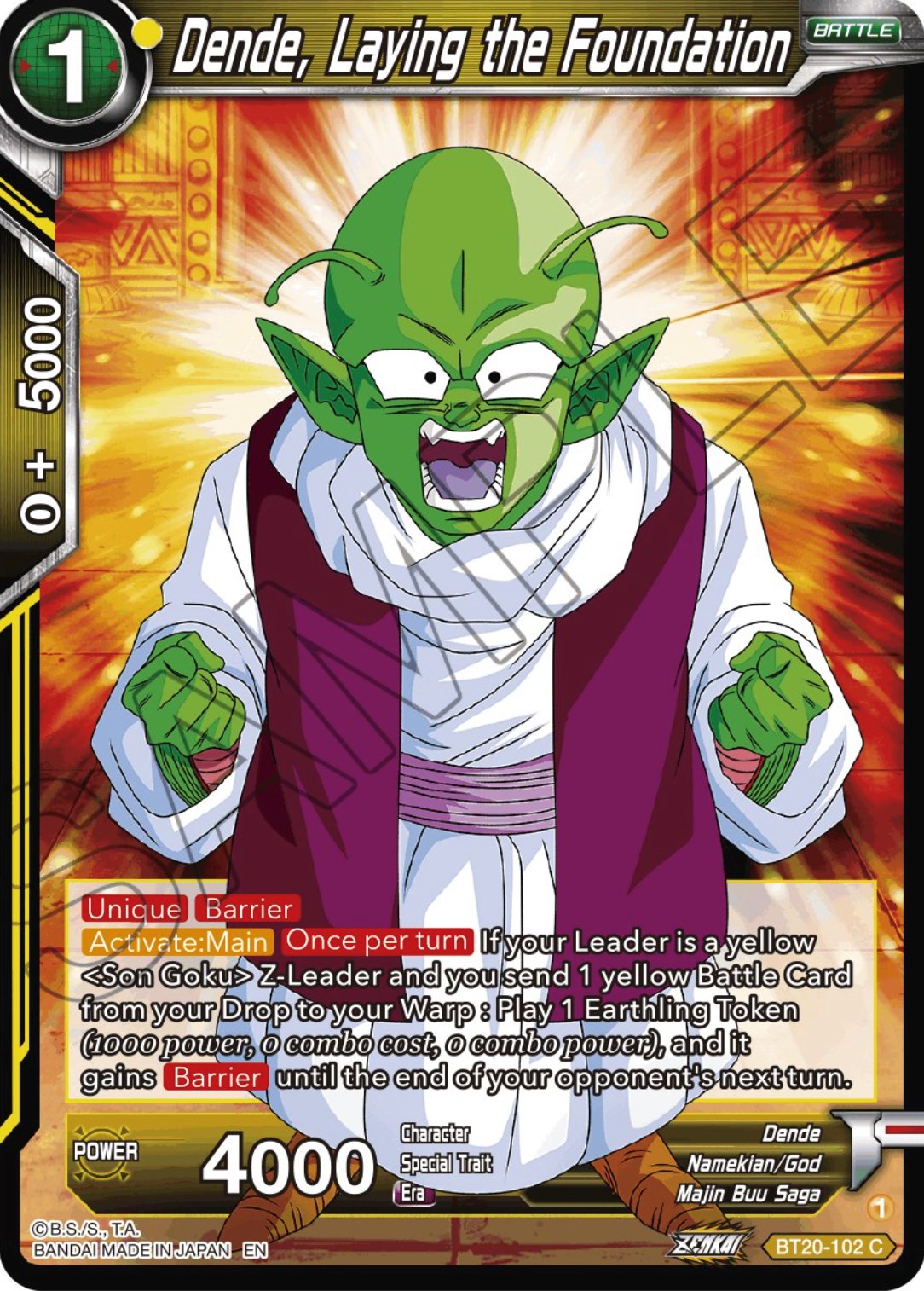 Dende, Laying the Foundation - Power Absorbed - Dragon Ball Super: Masters
