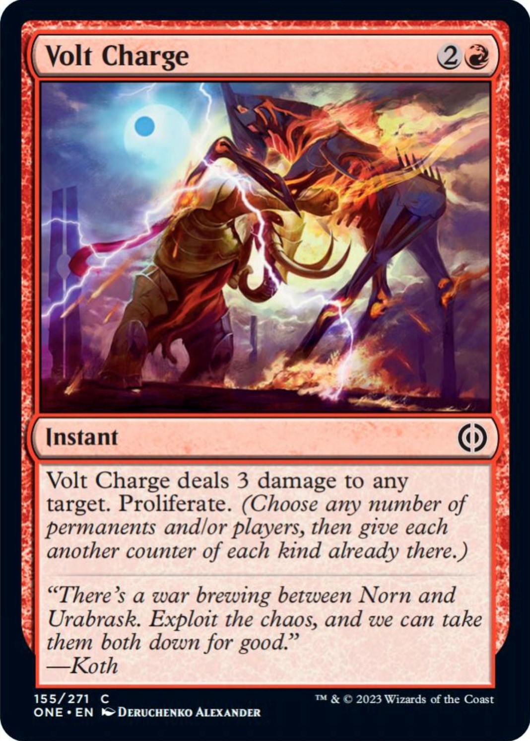 Volt Charge - Phyrexia: All Will Be One - Magic: The Gathering