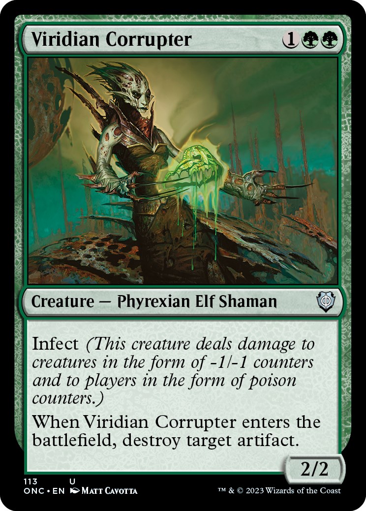 Viridian Corrupter - Commander: Phyrexia: All Will Be One - Magic: The ...