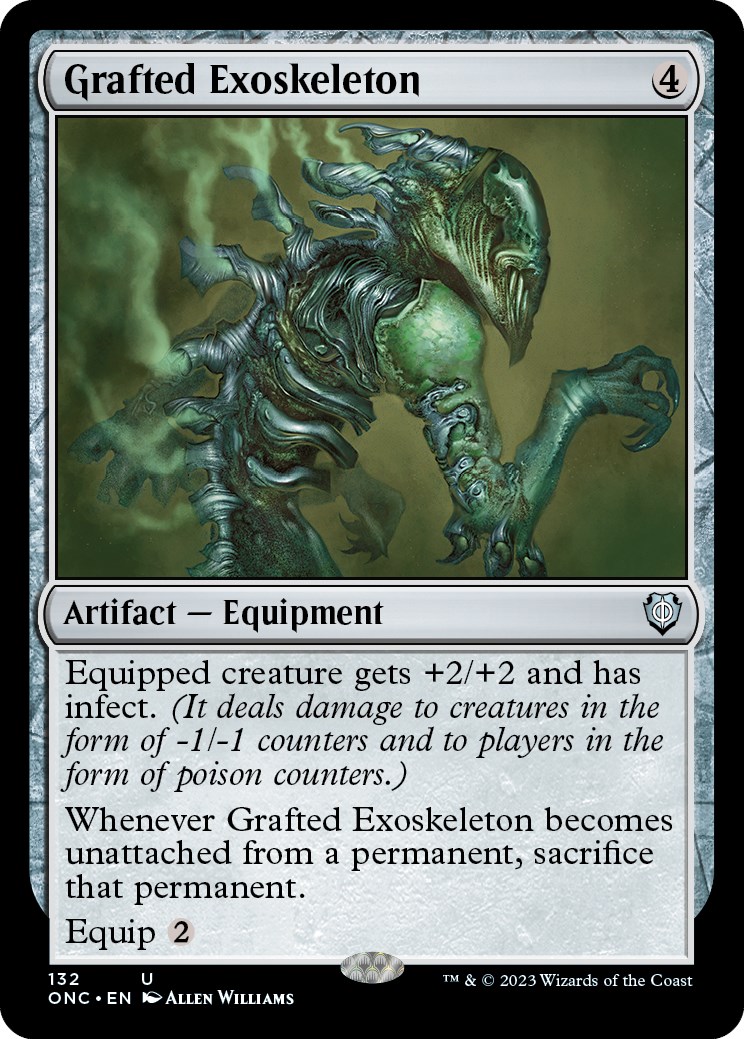 Grafted Exoskeleton - Commander: Phyrexia: All Will Be One - Magic: The ...