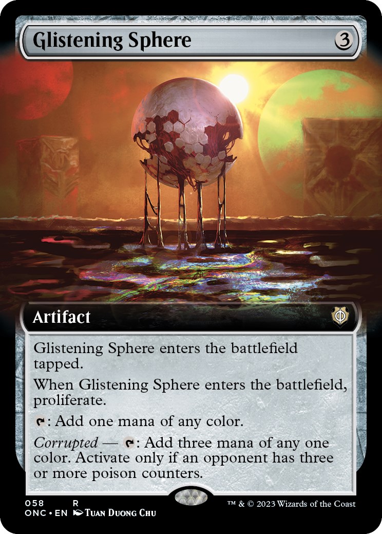 Glistening Sphere (Extended Art) - Commander: Phyrexia: All Will Be One ...