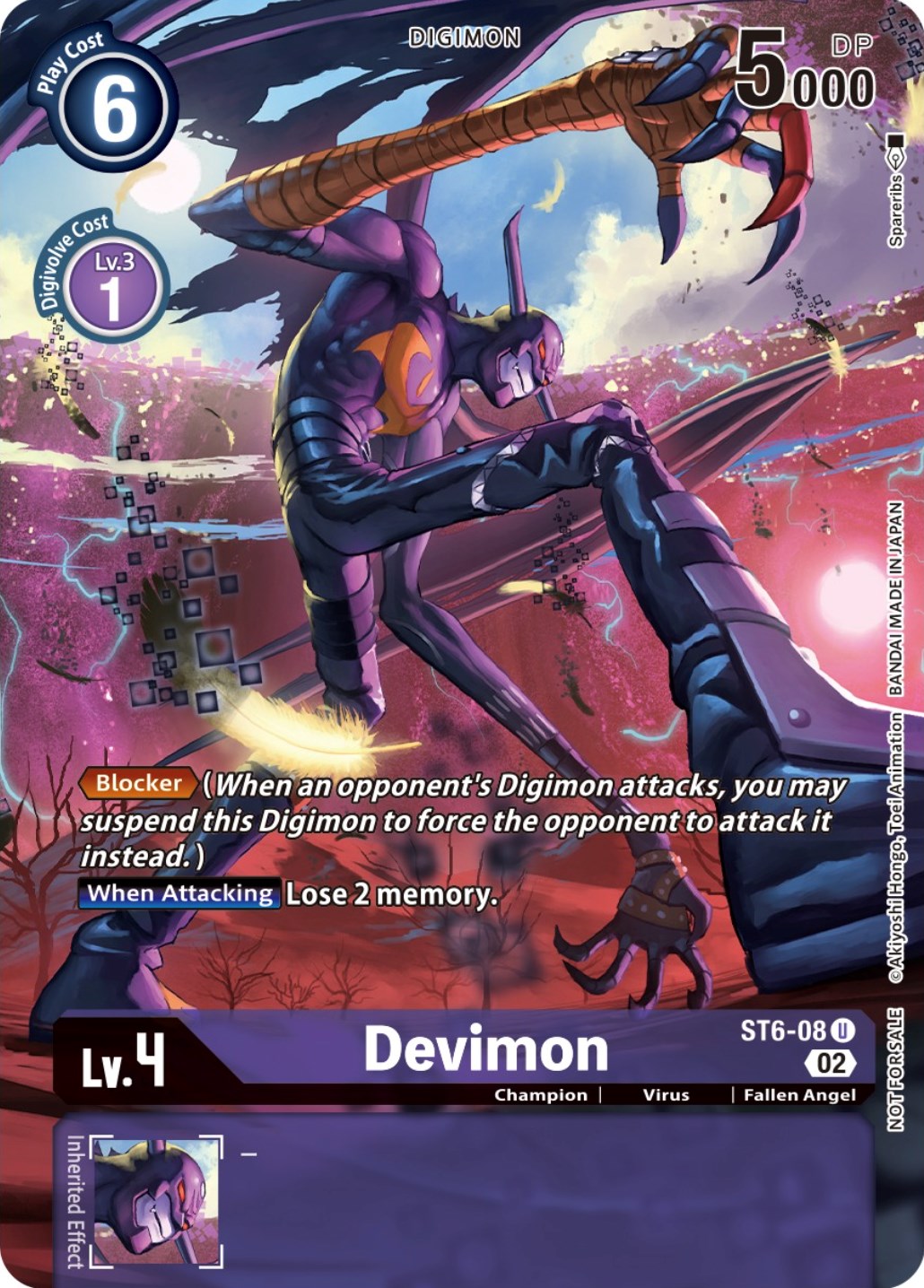 Devimon (Digimon Illustration Competition Pack 2022) - Dimensional ...