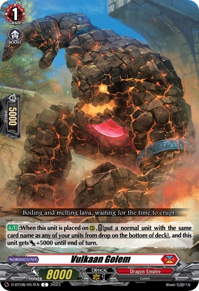 Vulkaan Golem - Minerva Rising - Cardfight Vanguard