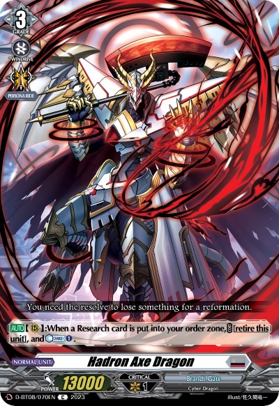 Hadron Axe Dragon - Minerva Rising - Cardfight Vanguard