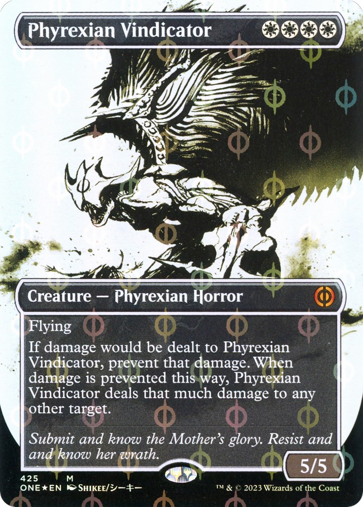 Phyrexian Vindicator Showcase Step And Compleat Foil Phyrexia