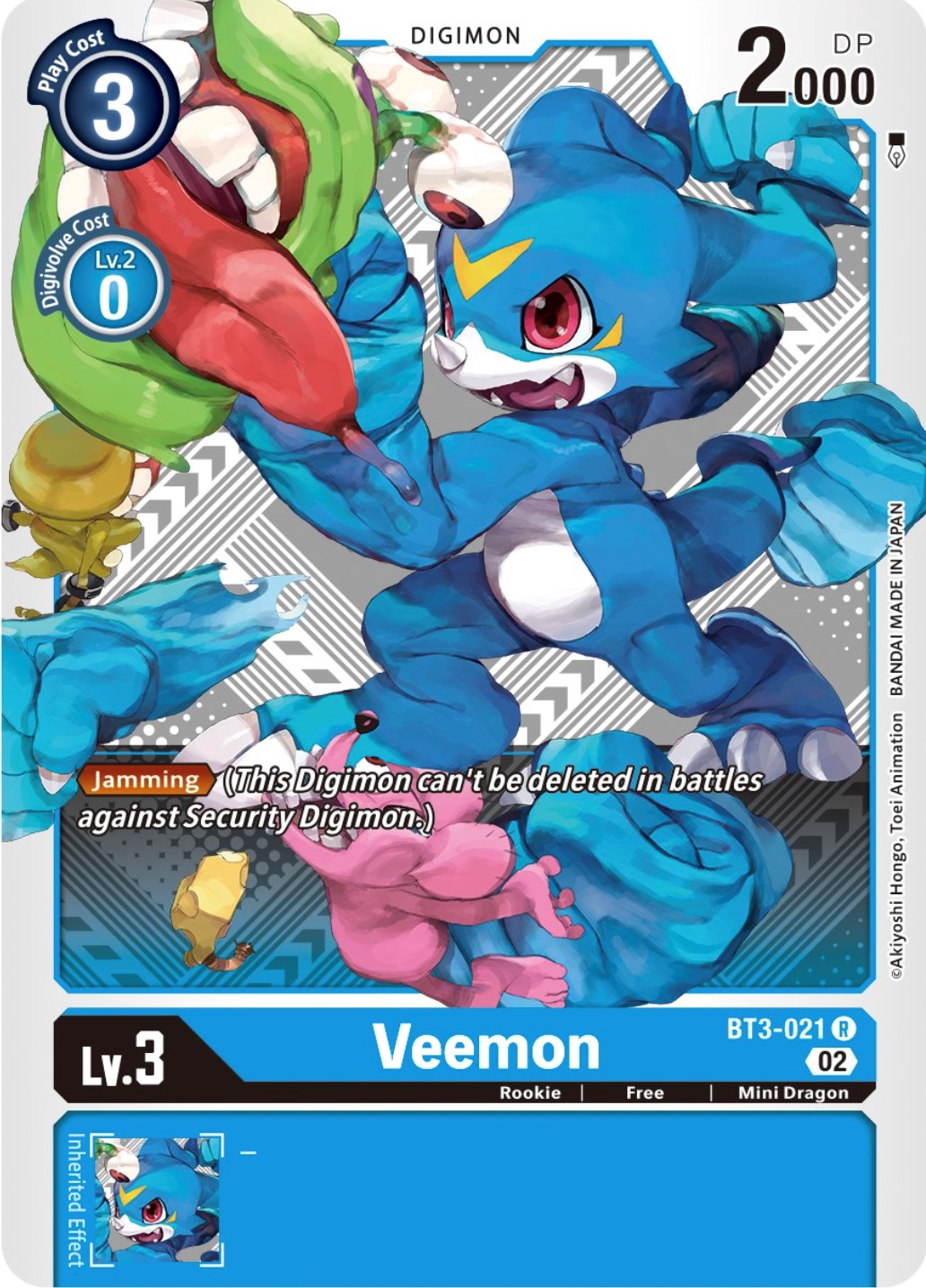 Veemon - BT3-021 (Winner Pack Dimensional Phase) - Release Special Booster - Digimon Card Game