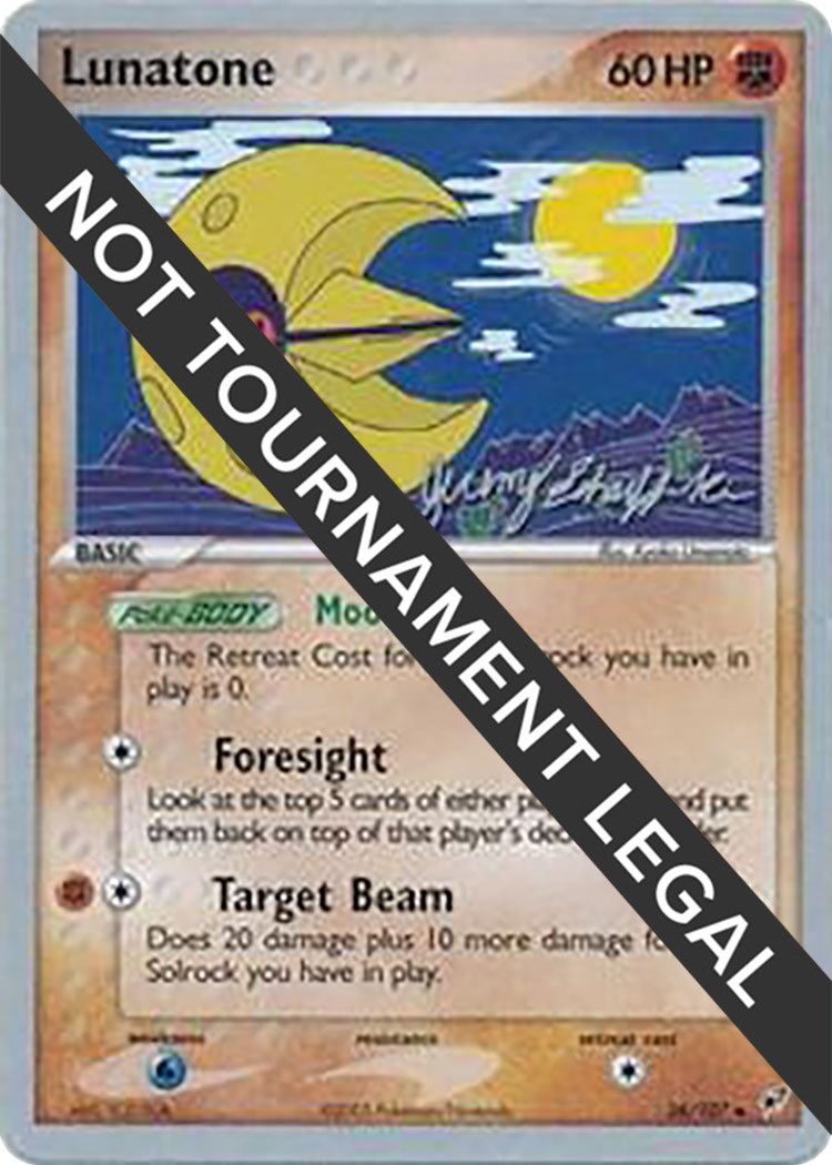 Lunatone - 2007 (Jeremy Scharff-Kim) - World Championship Decks - Pokemon
