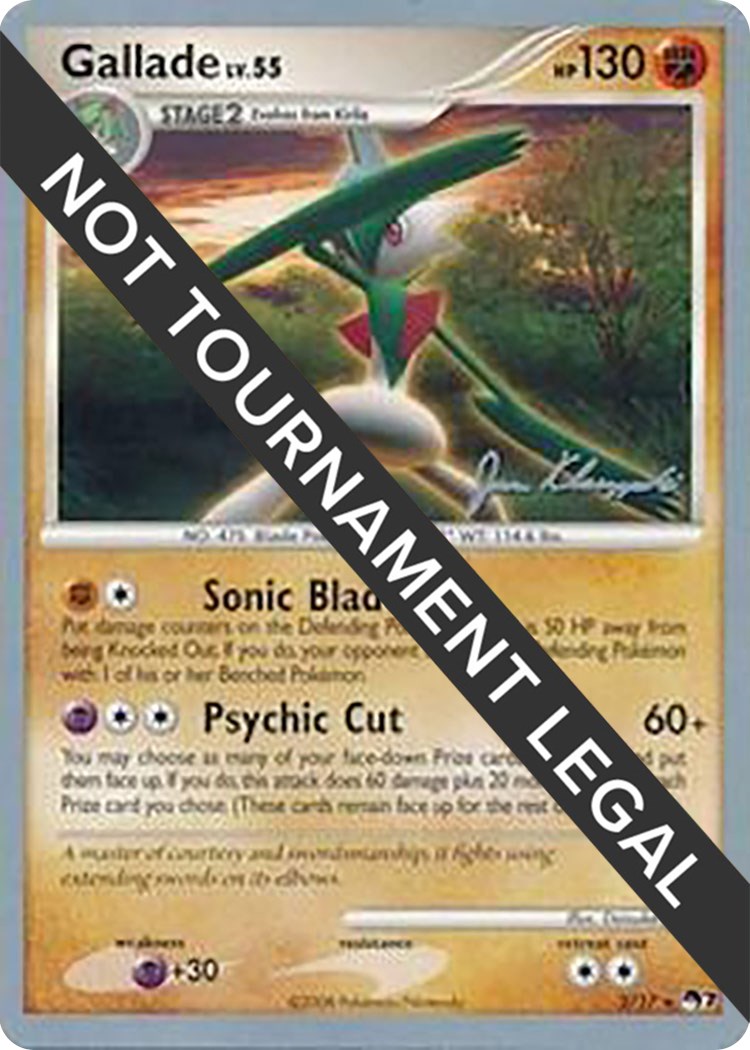 Gallade - 2008 (Jason Klaczynski) - World Championship Decks - Pokemon