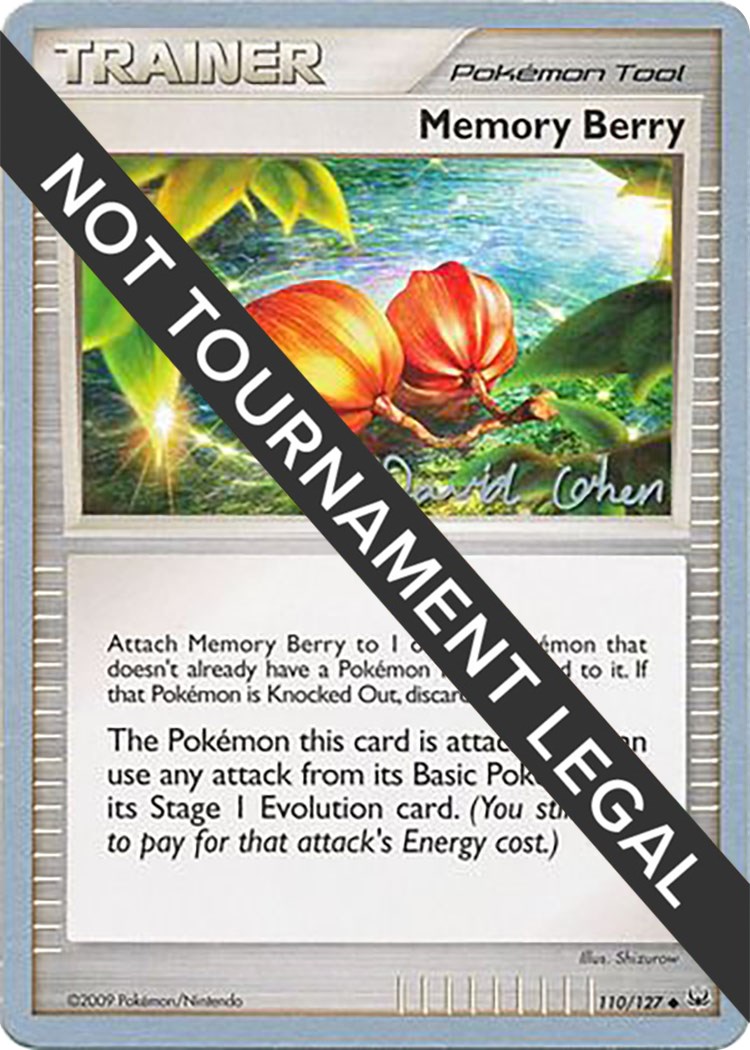 Memory Berry - 2009 (David Cohen) - World Championship Decks - Pokemon