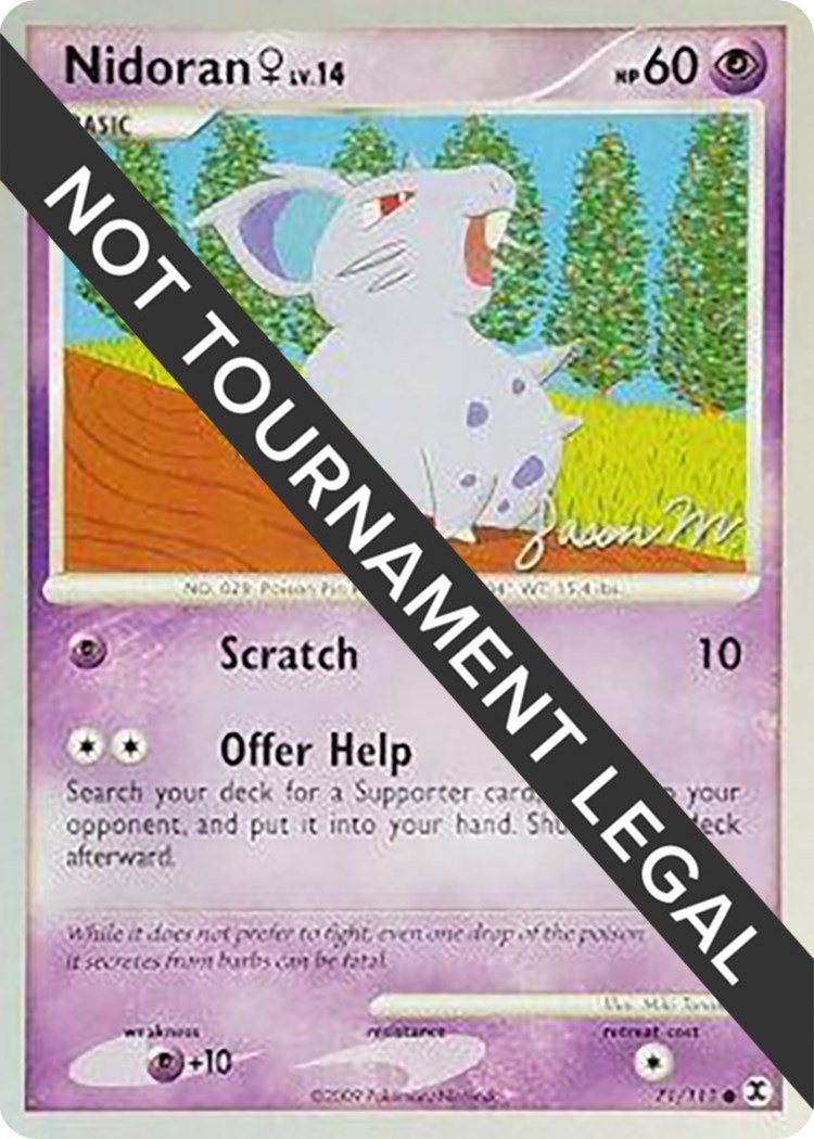 Nidoran F - 2009 (Jason Martinez) - World Championship Decks - Pokemon