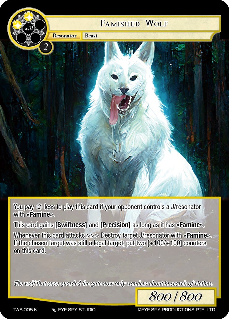 Famished Wolf - The War of the Suns - Force of Will