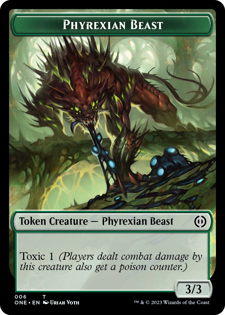 Phyrexian Beast Token - Phyrexia: All Will Be One - Magic: The Gathering