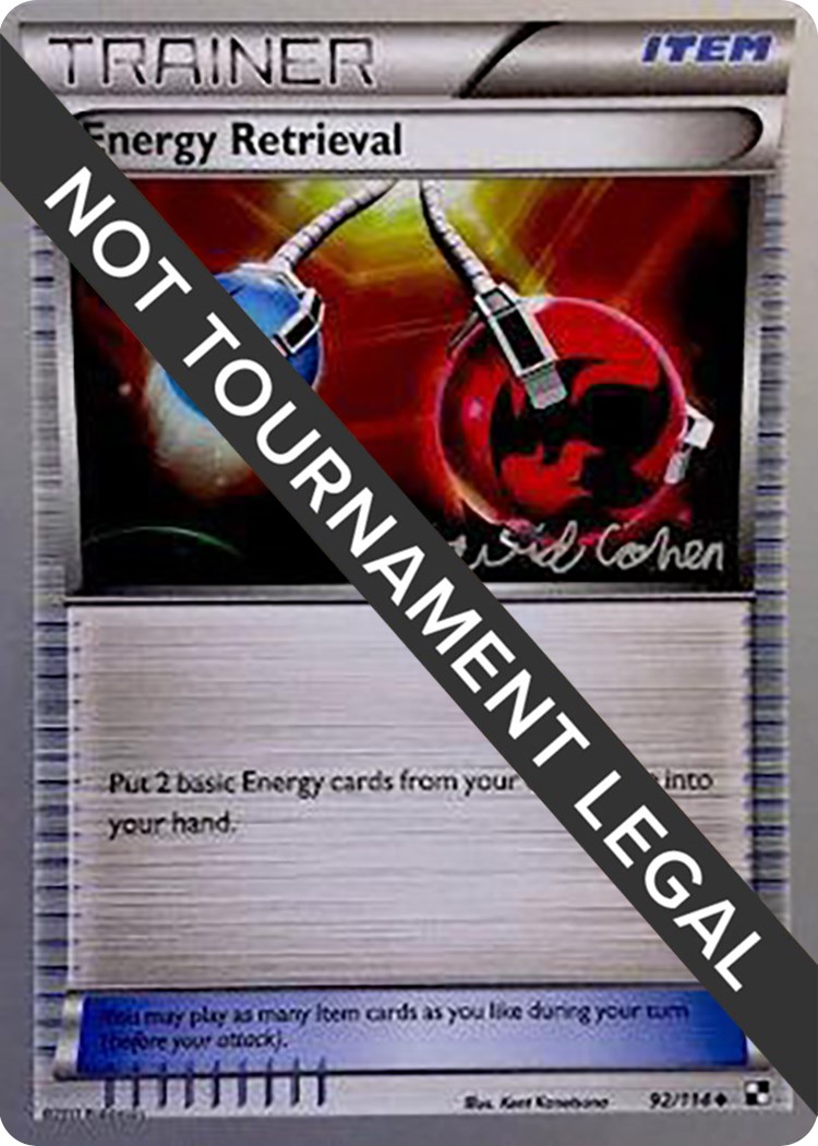 Energy Retrieval - 2011 (David Cohen) - World Championship Decks - Pokemon