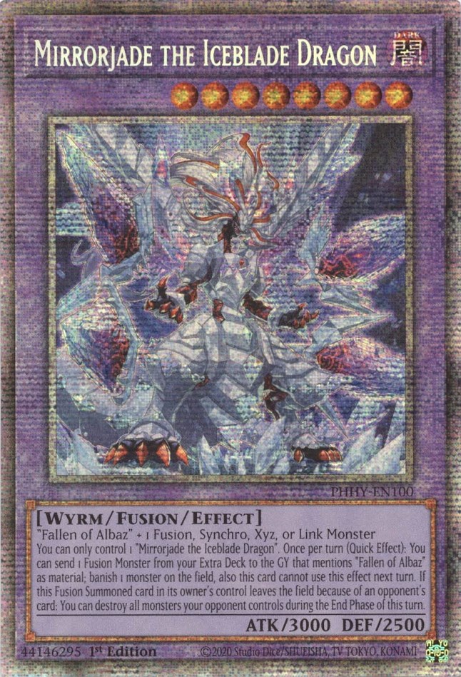 Mirrorjade the Iceblade Dragon (Starlight Rare) - Photon Hypernova - YuGiOh