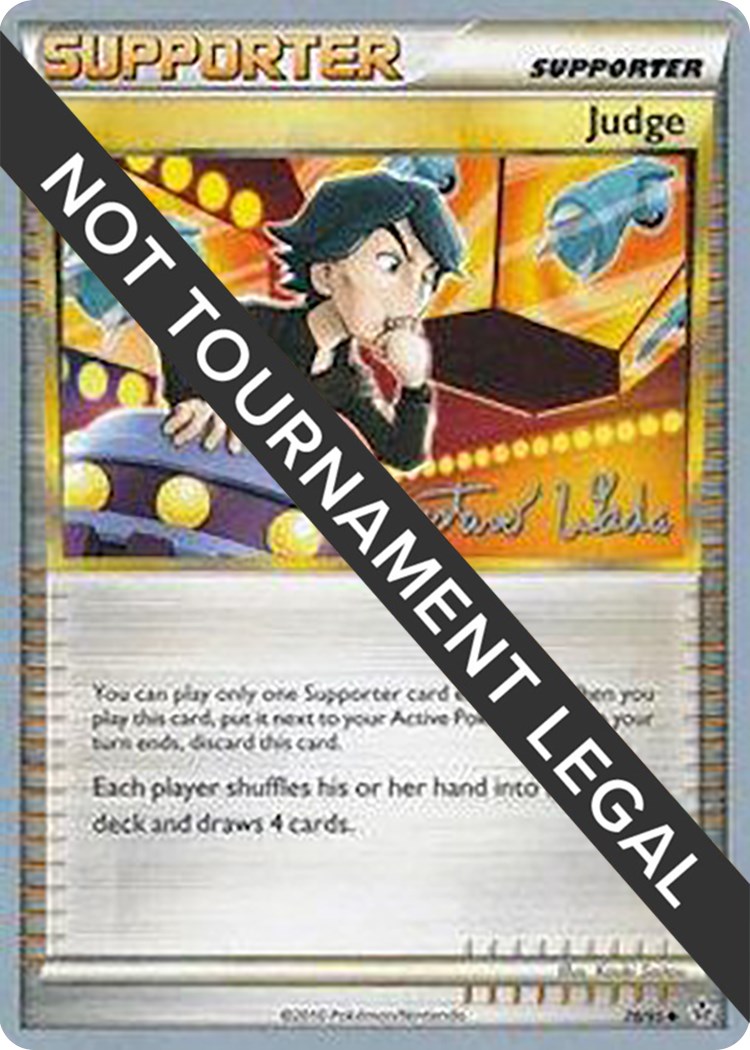 Judge - 2011 (Gustavo Wada) - World Championship Decks - Pokemon