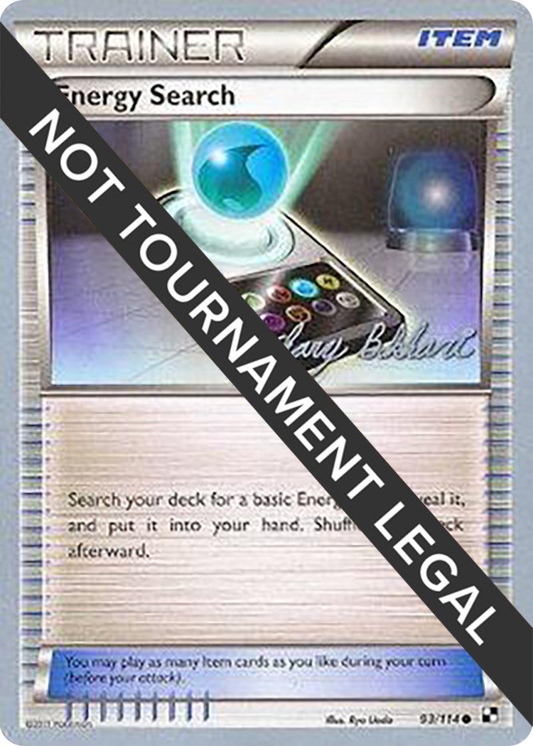 Energy Search - 2012 (Zachary Bokhari) - World Championship Decks - Pokemon