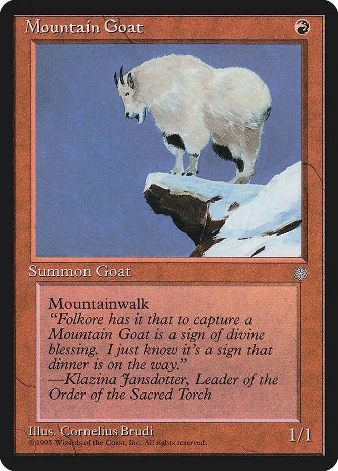 Mountain Goat - Ice Age - Magic: The Gathering