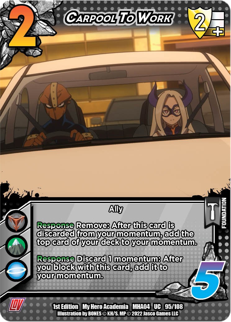 Carpool To Work - UniVersus: My Hero Academia: League of Villains ...