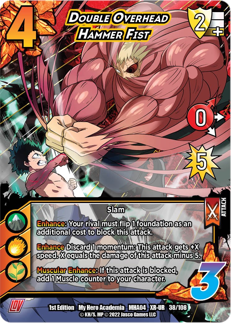 Double Overhead Hammer Fist (XR) - UniVersus: My Hero Academia: League ...