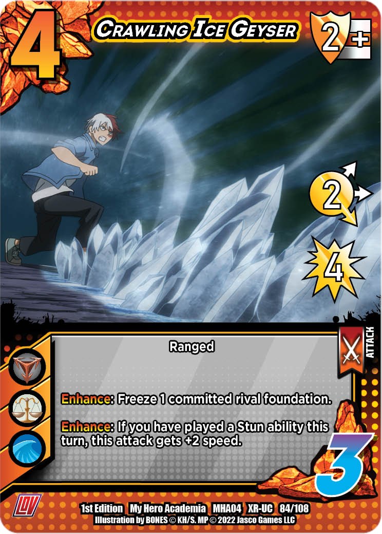 Crawling Ice Geyser (XR) - UniVersus: My Hero Academia: League of ...