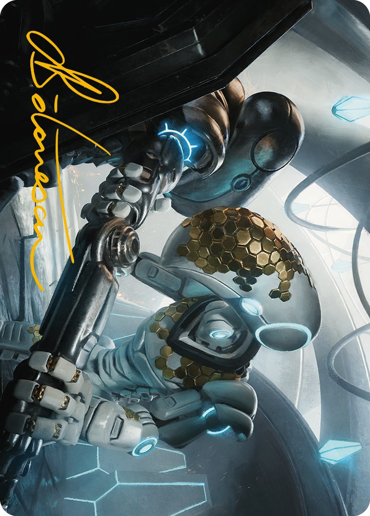Myr Kinsmith Art Card (Gold-Stamped Signature) - Art Series: Phyrexia ...