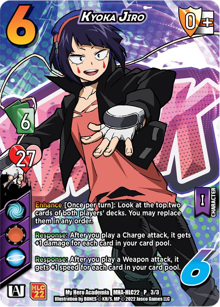 Kyoka Jiro (Hero League Championship 2022) - UniVersus: My Hero Academia Promo Cards - UniVersus