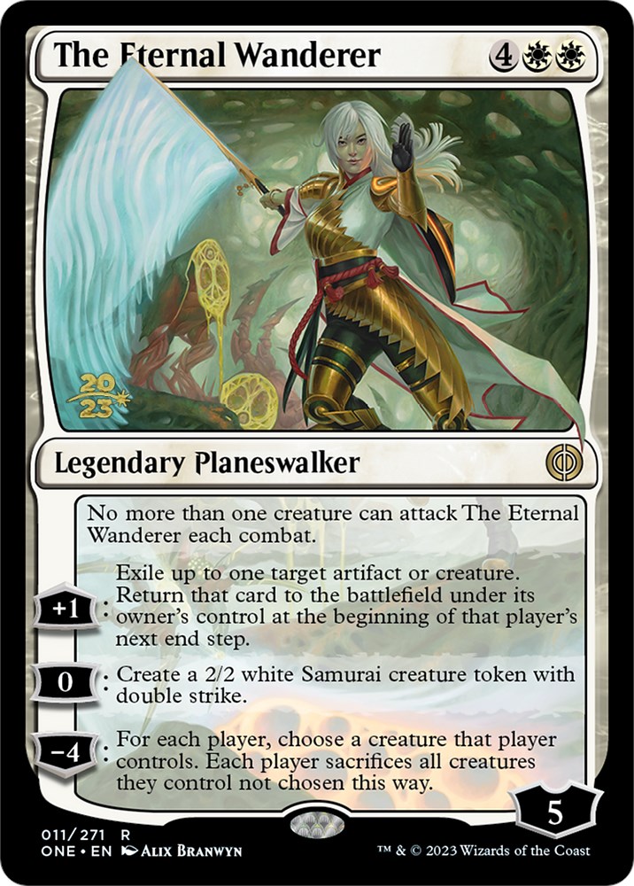 The Eternal Wanderer - Prerelease Cards - Magic: The Gathering The Eternal Wanderer - Prerelease Cards - Magic: The Gathering