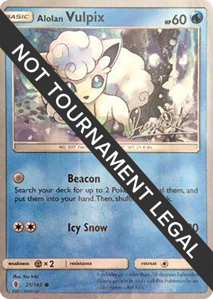 Alolan Vulpix - 2017 (Diego Cassiraga) - World Championship Decks - Pokemon