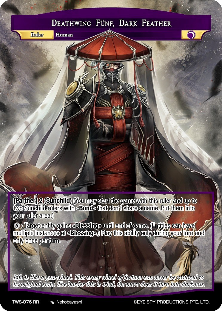 Deathwing Funf, Dark Feather - The War of the Suns - Force of Will