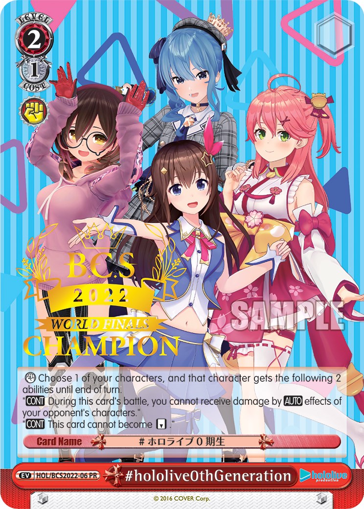 #hololive0thGeneration (World Finals Champion 2022) - hololive ...