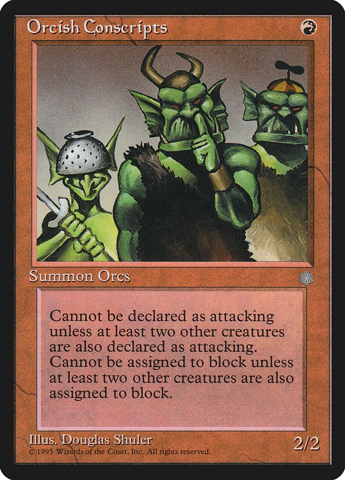 Orcish Conscripts - Ice Age - Magic: The Gathering